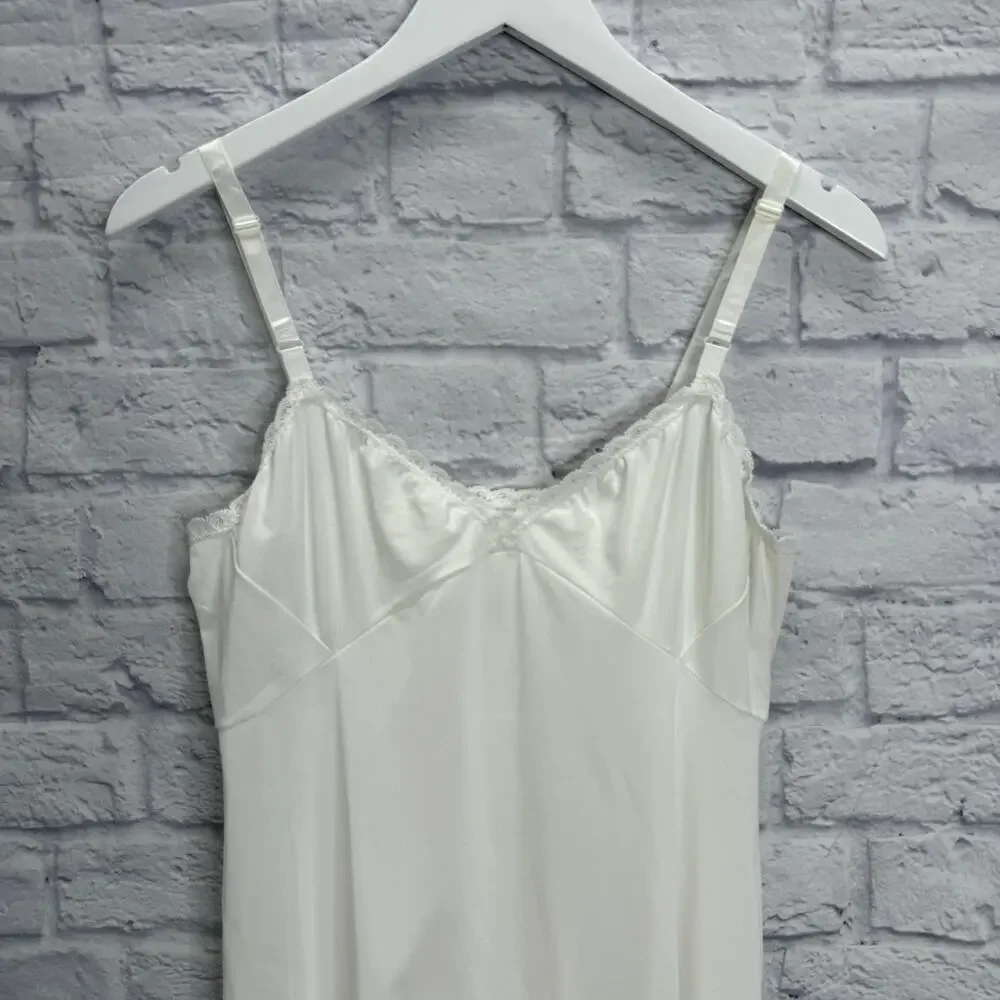 Shadowline | Intimates & Sleepwear | Vintage Shadowline White Full Slip ...